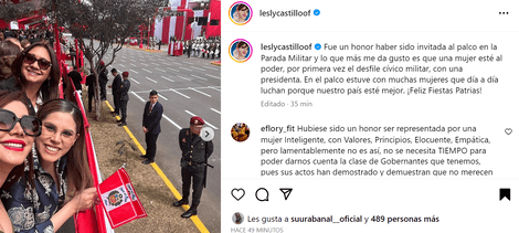 Lesly Castillo a favor de Dina Boluarte tras ser invitada a la Parada ...
