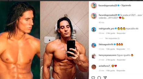 Facundo González Instagram: recibe halagos tras comparar su cuerpo de ...