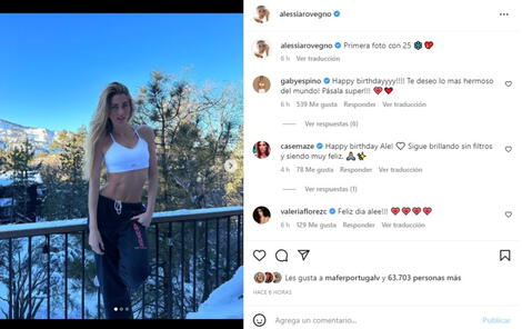 Alessia Rovegno, Instagram, celebra su cumpleaños con Hugo García, Mis ...