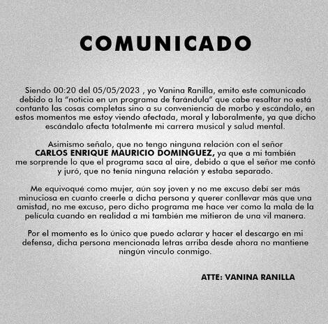 Los Claveles de la Cumbia | Vanina Ranilla reconoce romance con trompetista Mauricio Domínguez ...