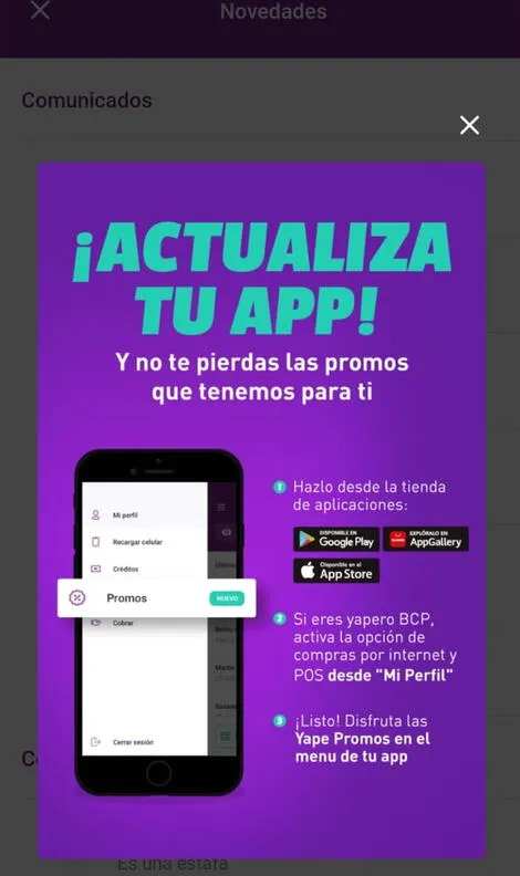 Yape lanza promociones a través de su app: “No te pierdas la promos que tenemos para ti”, Fotos ...