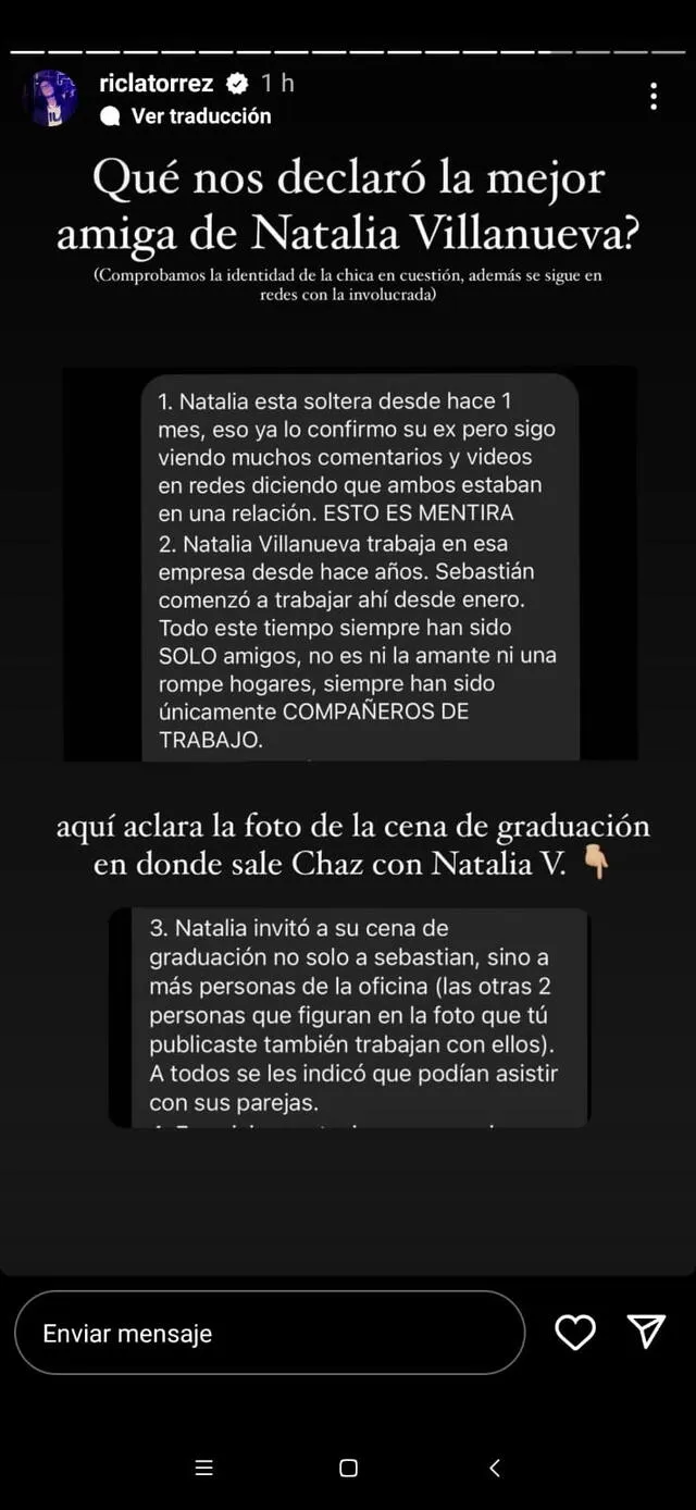 Natalia Merino: Amiga de Natalia Villanueva asegura que fue el primer beso con Sebastián ...