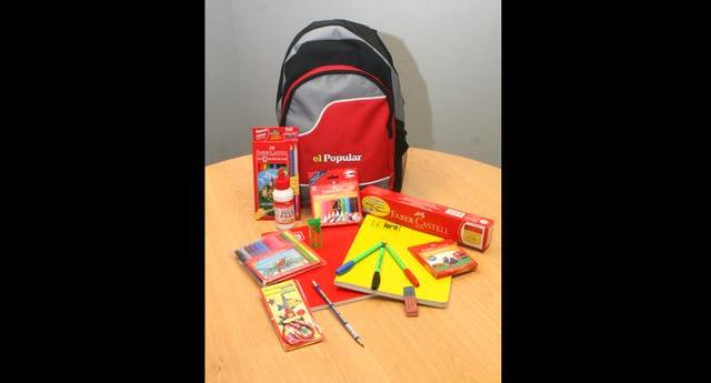 El Popular te regala mochilas repletas de útiles escolares