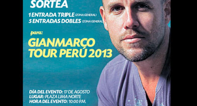 Gianmarco Tour Perú 2013: El Popular te invita al concierto | El Popular