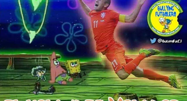 Memes de Arjen Robben por penal fingido en Holanda vs. México (FOTOS ...