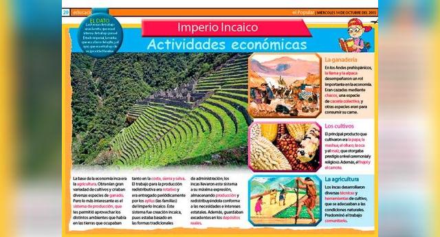 El imperio incaico: todo sobre las actividades económicas | El Popular