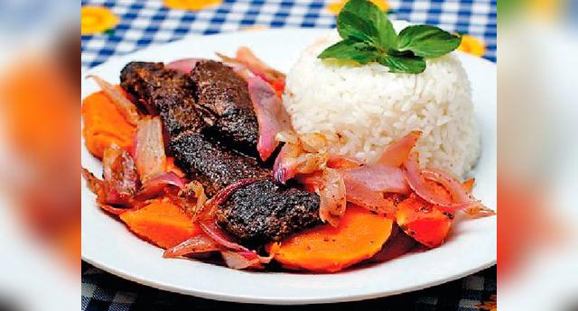 Receta popular: Escabeche de bazo de res con camote | El Popular