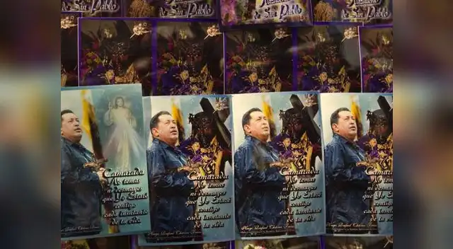 Crean estampitas de Hugo Chávez por Semana Santa en Venezuela | El Popular