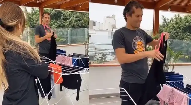 Alianza Lima: TikTok de Leao Butrón mientras descolgaba ropa es viral ...