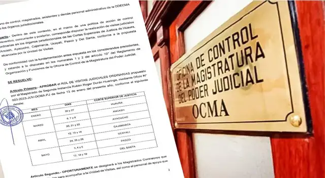 El jefe de la Oficina de Control Interno (OCMA), Ulises A. Yaya Zumaeta ...