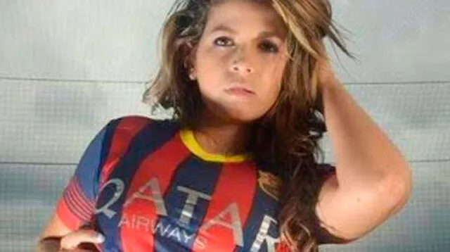 Yisela Avendaño modelo posa con los colores del Barcelona | El Popular