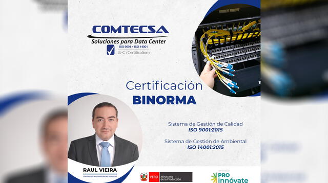 Comtecsa del Peru SAC obtiene certificación Binorma | El Popular