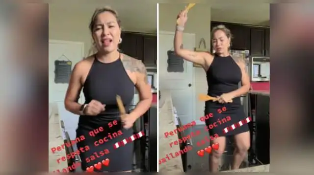 TikTok viral: Peruana baila salsa en plena cocina y sus pasos son furor ...