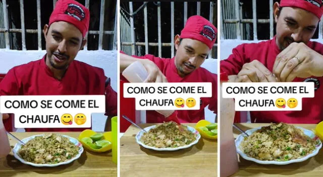 Venezolano muestra cómo se come el chaufa y deja en shock por ‘pequeño ...