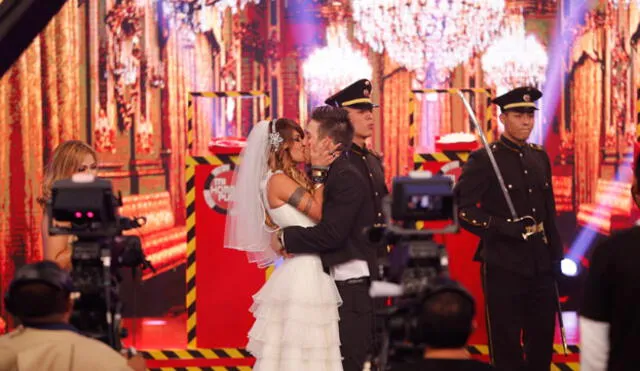 Angie Jibaja y Felipe Lazo tuvieron boda simbólica | El Popular