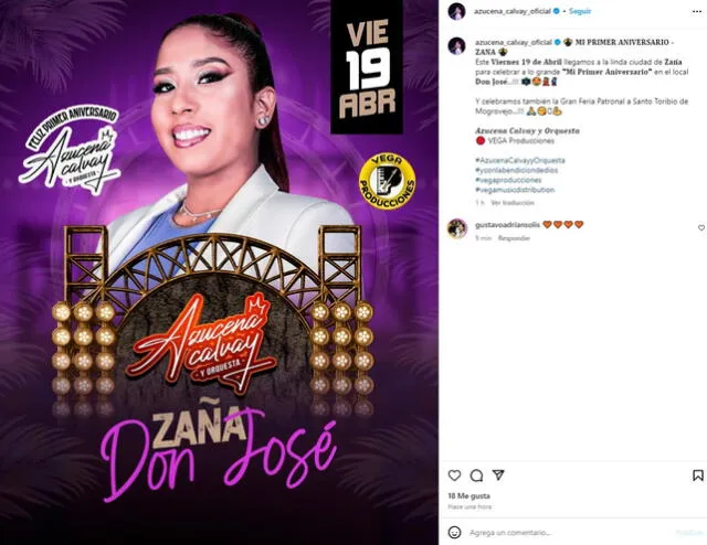 Azucena Calvay PROMOCIONA su primer aniversario como solista en medio de CRÍTICAS por grabar con ...