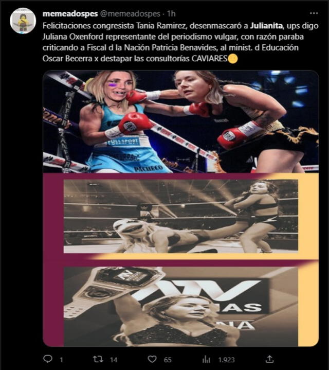 Juliana Oxenford y su 'bronca' con Tania Ramírez revientan redes a ...